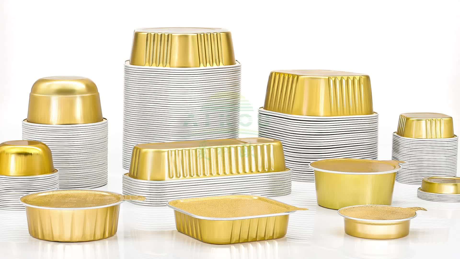 Aikou Aluminum Smoothwall Packaging Disposable Small Foil Tray 750ml ...