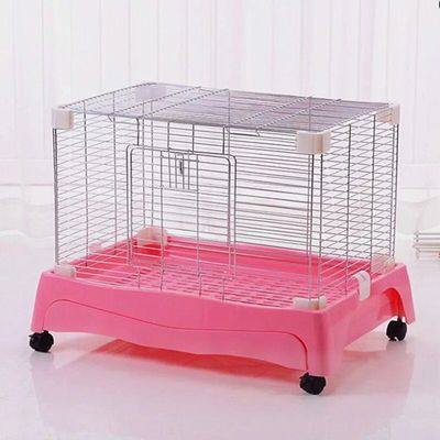 Luxury breeding cage breeding rabbit cage with drawer wheels anti-spray ...