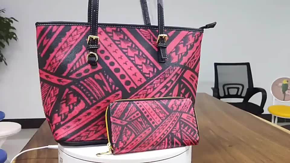 White Custom Name Text Samoan Tribal Clutch Purses Handbag Set For ...