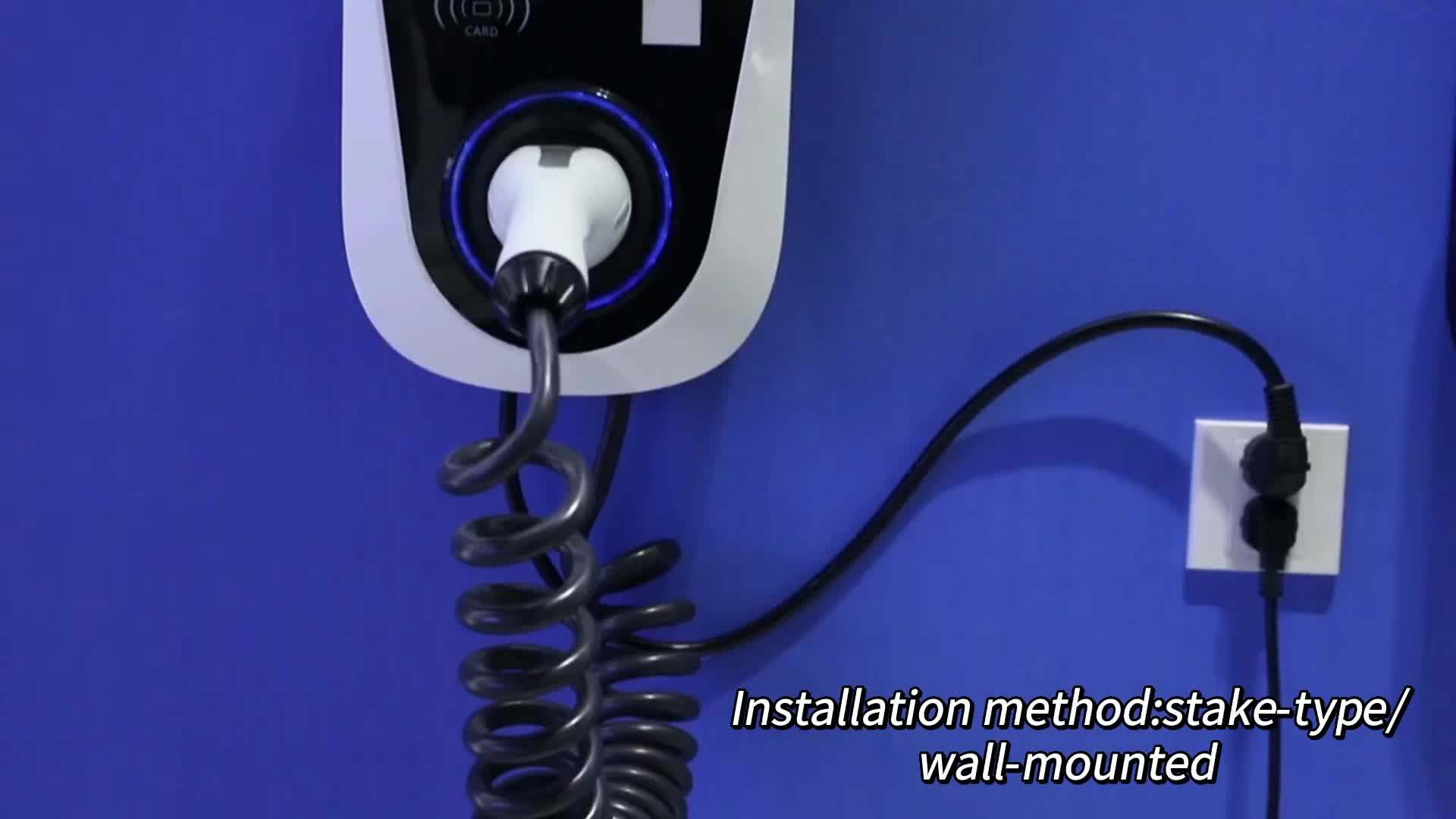 22kw Wallbox Ev Charging Station Type 2 Ev Fast Wall Charger 0.5m Max ...