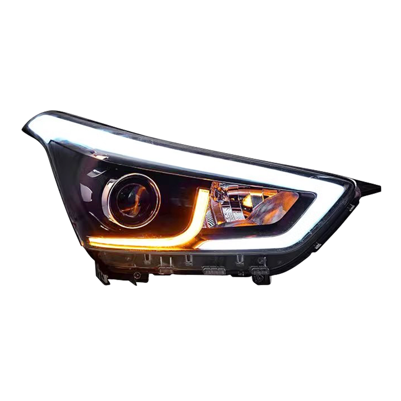 适用于15-19款现代IX25大灯总成改装LED激光透镜日行灯流水转向灯