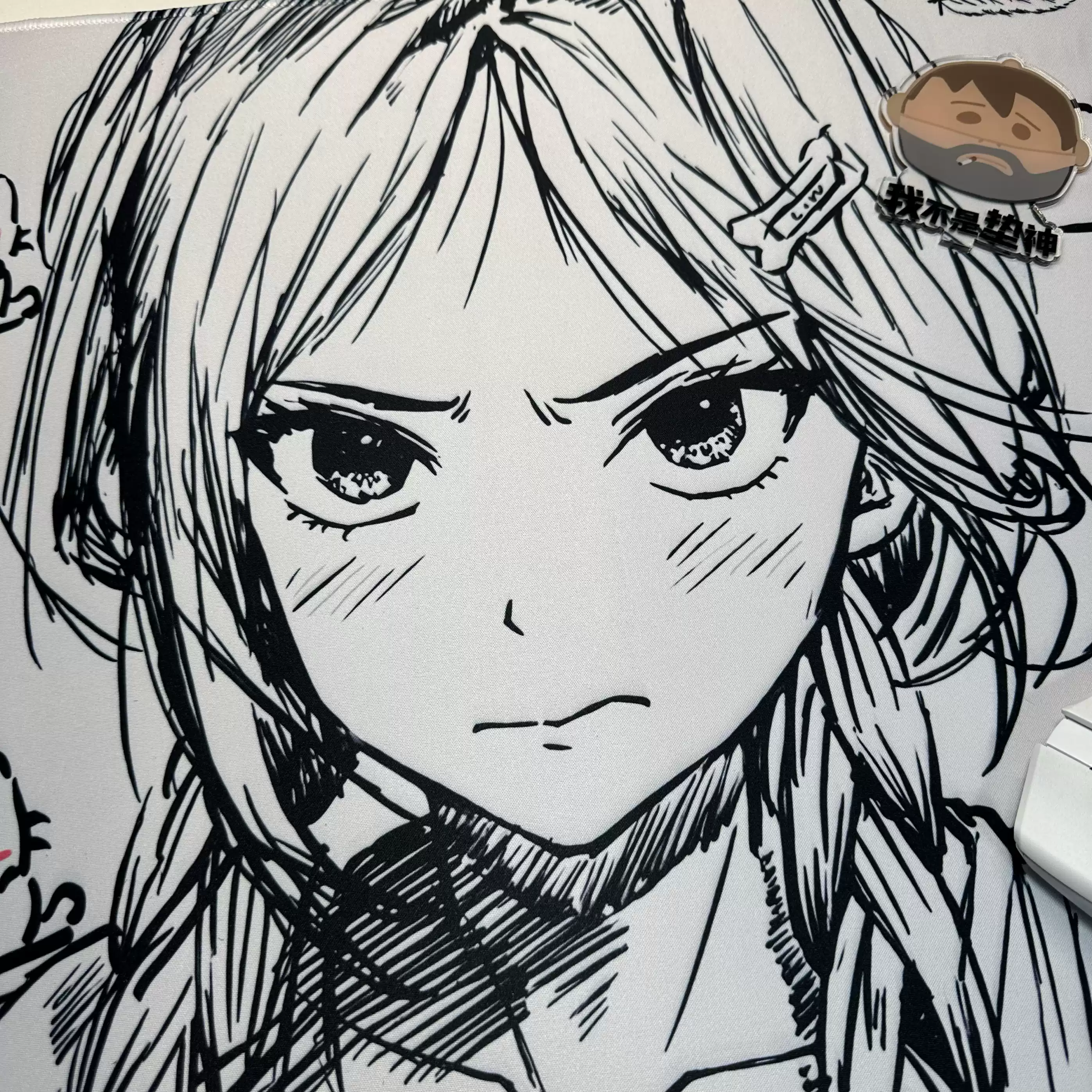 Kuroha Moment 片刻 欲語 復刻線稿包邊中性偏滑二次元遊戲滑鼠墊