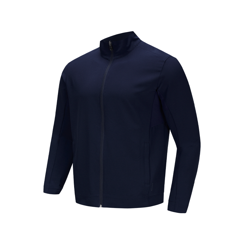 迪卡侬运动夹克新款秋季透气行政夹克薄上衣休闲男款立领外套SAX1