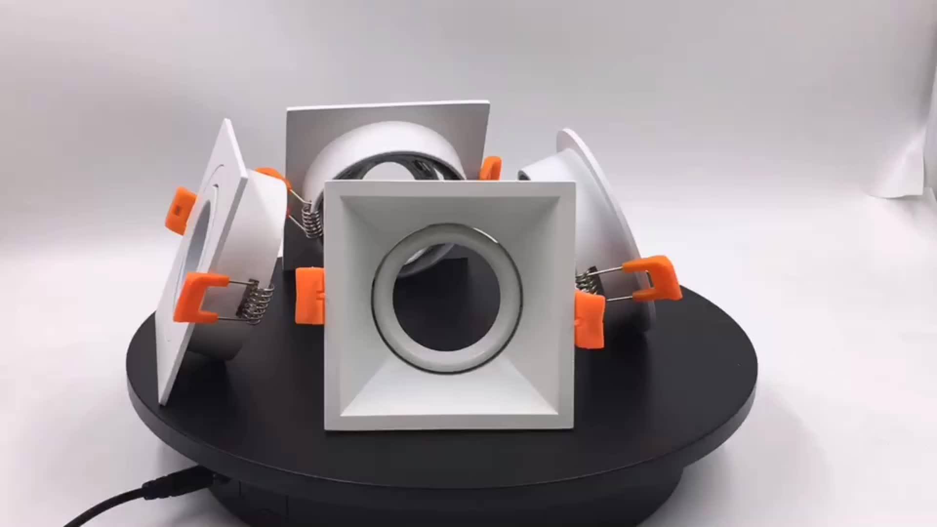 Erdu Gu10 Gu5.3 Gx53 Mr16 Downlight Spotlight Housing Recessed Embedded ...