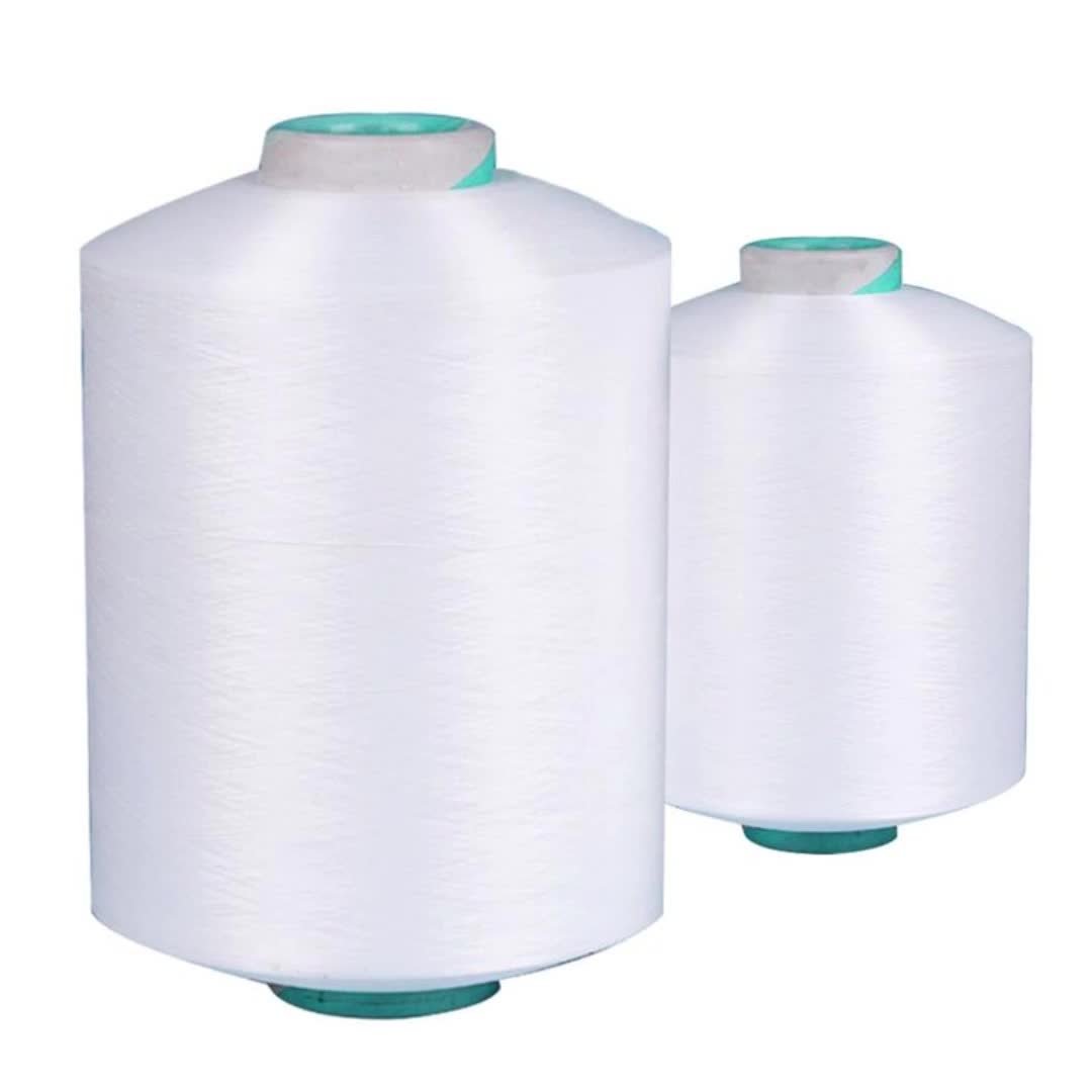 Grs Twisted Yarn Textured White 50/24 300d/96f 75d/72f 150/2 75/36 Denier Tex 150d 48f Dty ...