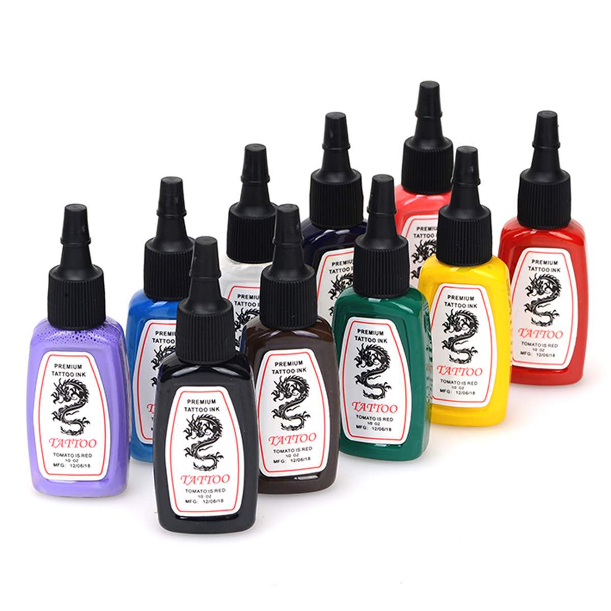 S100 10-color permanent tattoo ink color: a professional-grade feast of ...