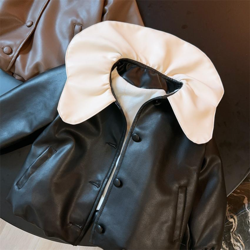 佑琦恩女童洋气外套D6729，冬季穿搭新选择？👗-夹克/皮衣-淘宝好物网