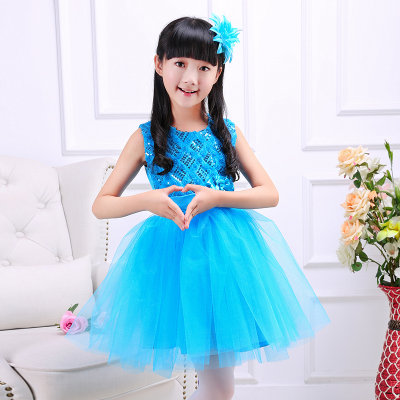 girls princess ballet chorus dresses Girls costume children sequins ...