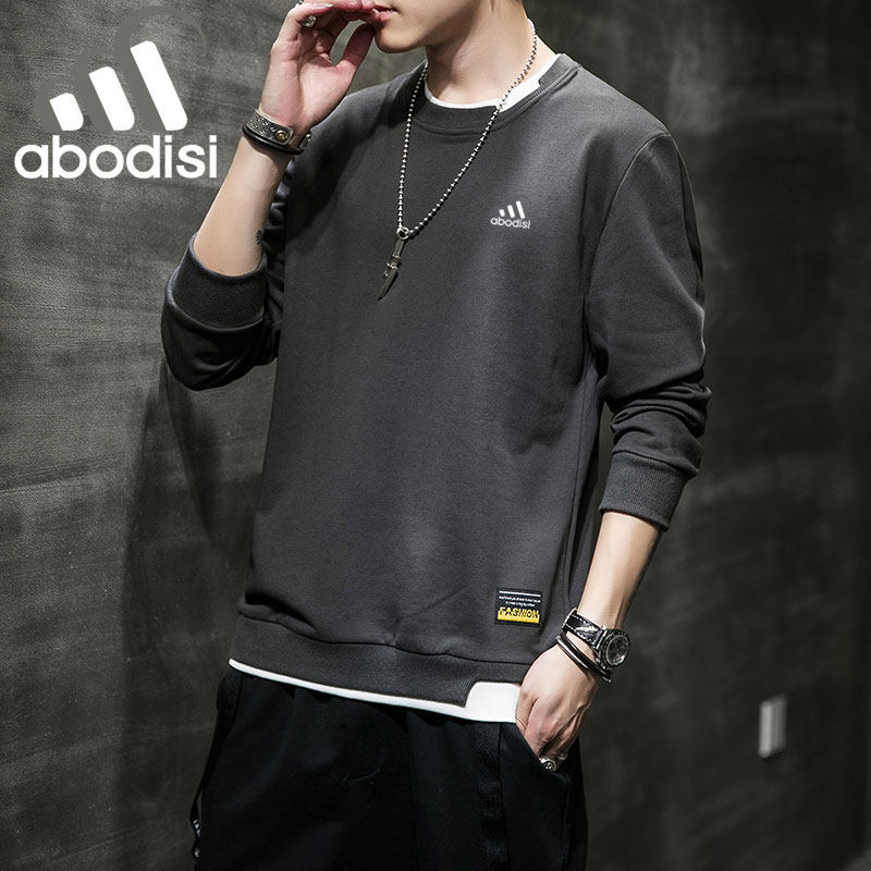 abodisi/2020新款假2件春季长袖卫衣潮牌宽松韩版卫衣男 | BuyEChina is your China (Taobao ...