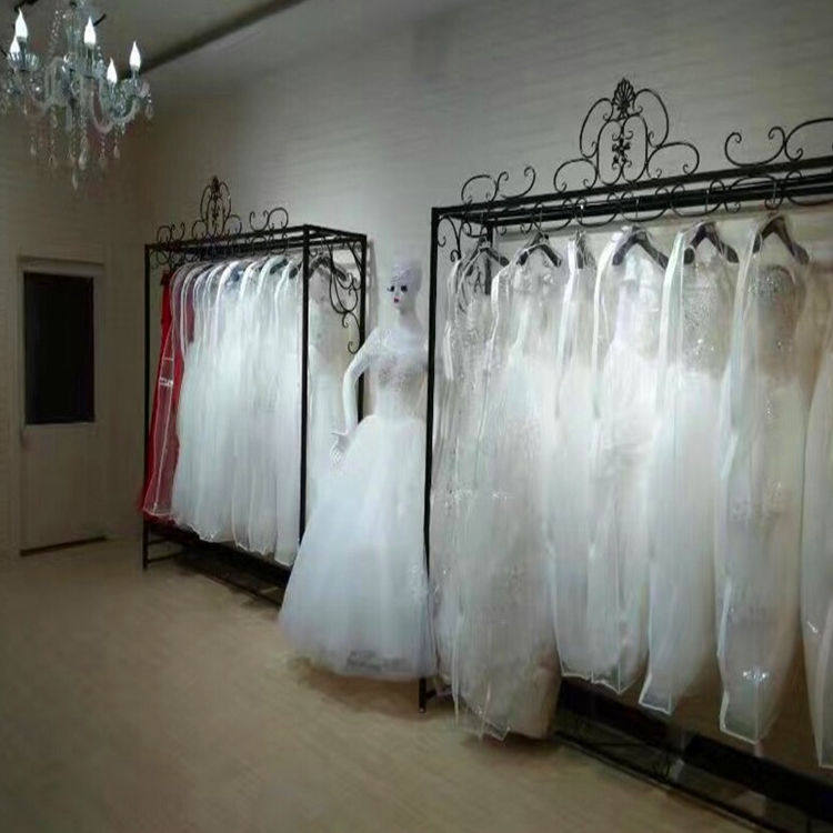 [USD 62.56] iron wedding dress rack display rack clothing rack wedding ...