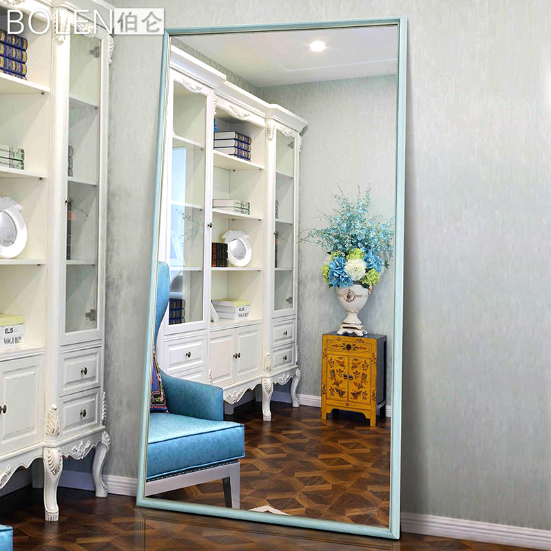 Купить Зеркало в полный рост bolen立体穿衣镜子全身镜落地镜试衣镜壁挂服装店镜子北欧地中海 в ...