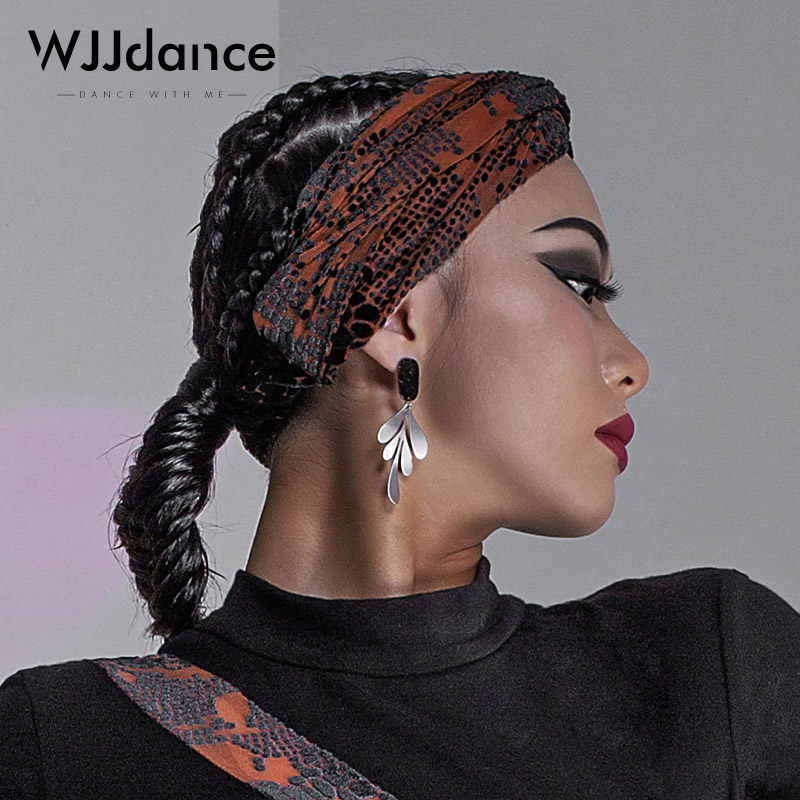 WJJdance咖蟒纹丝绒发带，国标舞者的时尚新宠！2025新款让你魅力四射！-拉丁舞配件-淘宝好物网