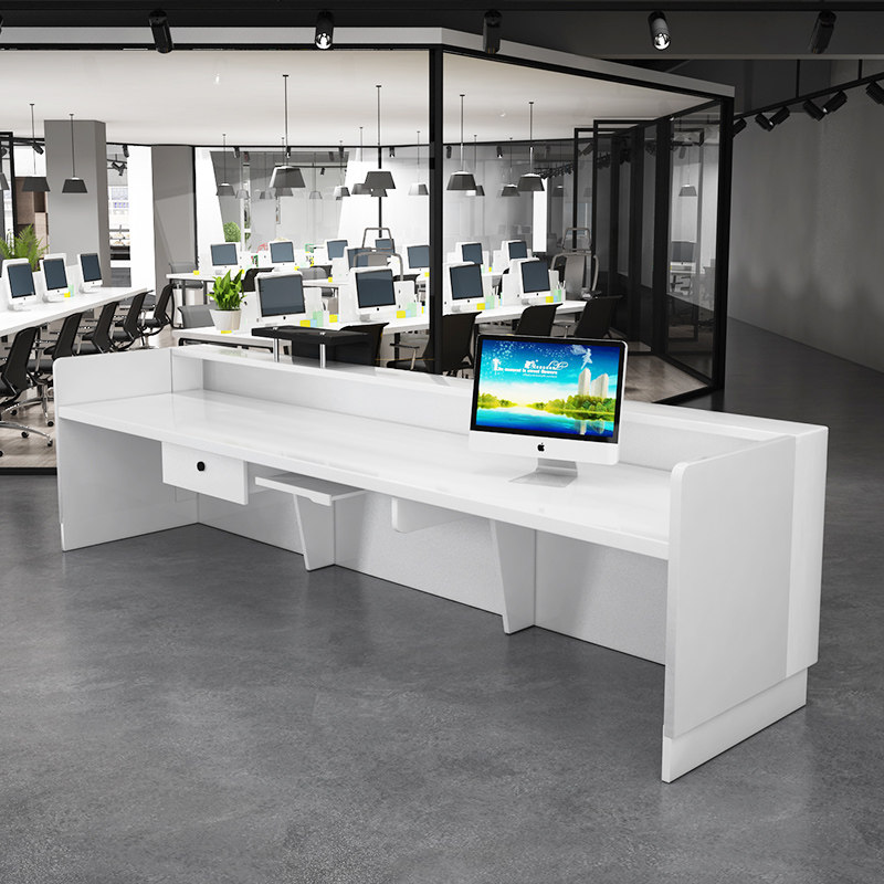 Cashier counter Consulting counter Company office front desk Reception ...