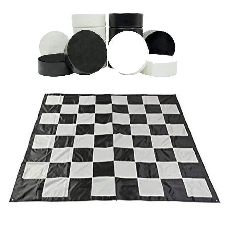 Pvc Inflatable Board Games Checkers Set And Chess Board - Buy ...