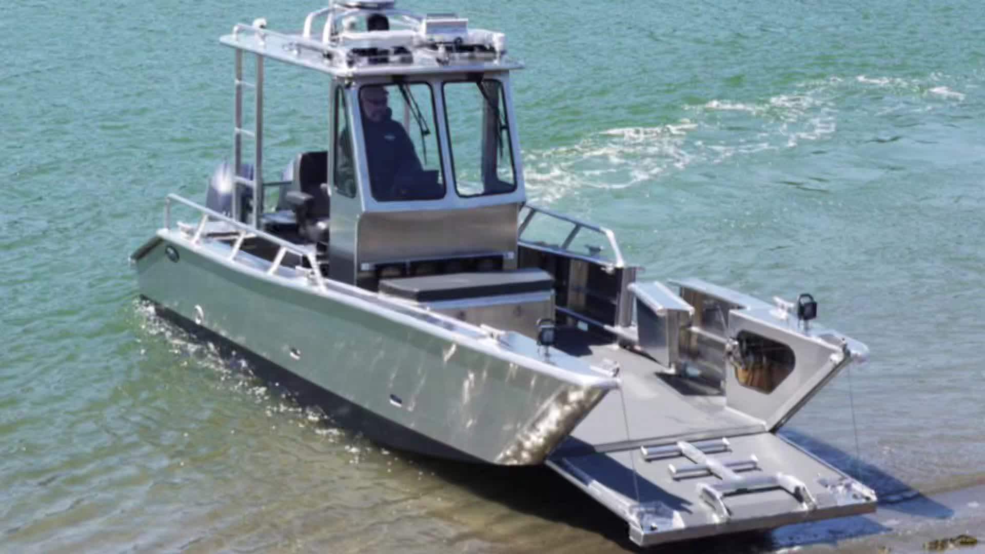 21ft Welded Aluminum Work Boats For Saltwater Fishing And Sport ...