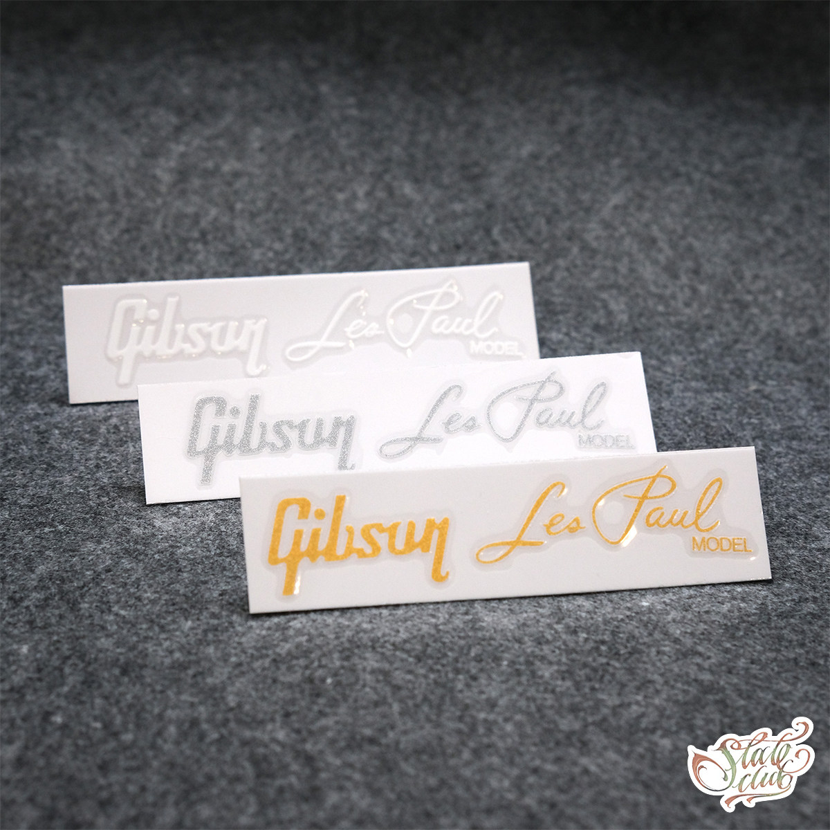 Gibson les paul logo transfer sticker uv sticker: instantly upgrade ...