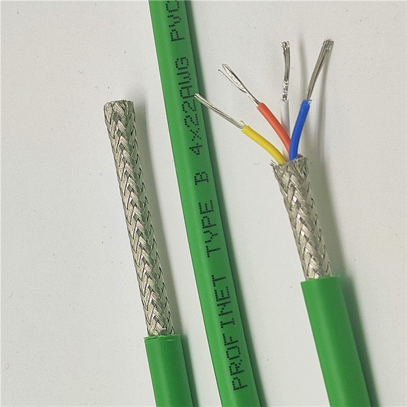 profinet type b柔性通讯电缆网线ethercat pn cat.5e 2*2*awg22