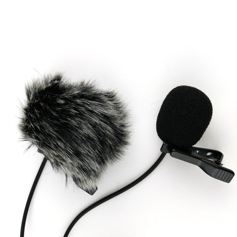 [USD 9.76] Mini-lead collar microphone furry windshield collar collar ...