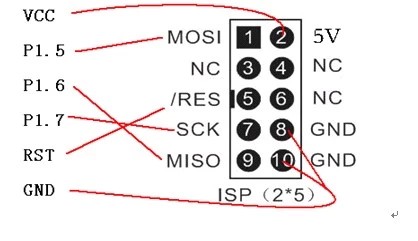 带自恢复过流保护 USBasp USBISP 51 AVR 单片机 ISP下载线/器-阿里巴巴