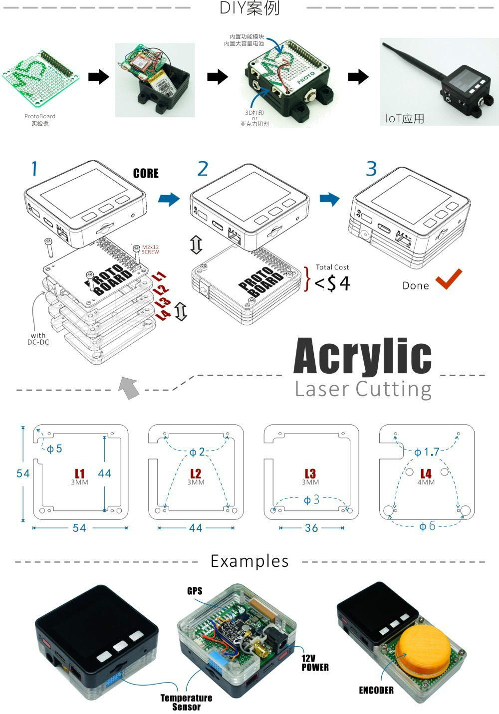 M5Stack ESP32开发板套件 wifi 蓝牙 控制模块 兼容GROVE-阿里巴巴