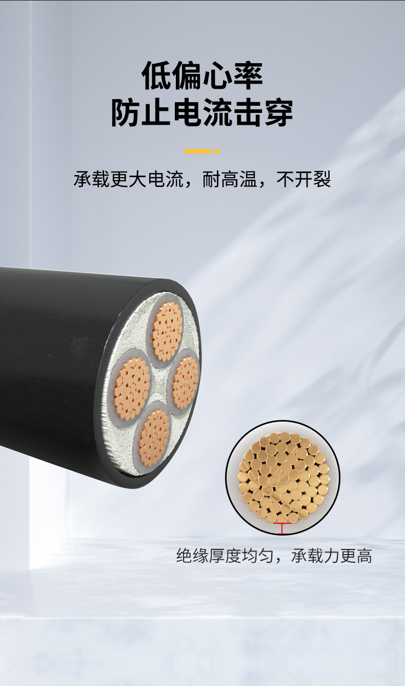 国标纯铜芯YJV1 2 3 4 5芯150 185 240 300平方户外动力电线电缆-阿里巴巴