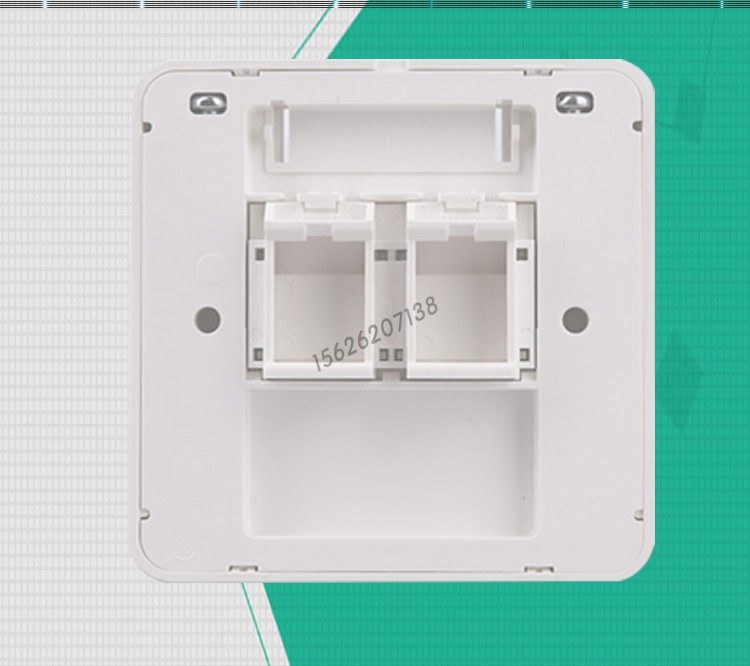 泛达双口网络信息面板CFPL86F2SAW斜角45度单孔四口电话-阿里巴巴