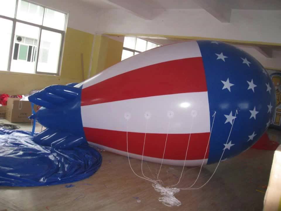 Factory Custom Large White Pvc Inflatable Balloon Helium Blimp - Buy ...