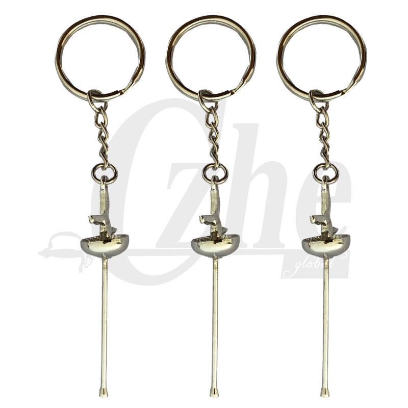 Creative personality fencing pendant fencing keychain fencing key chain ...