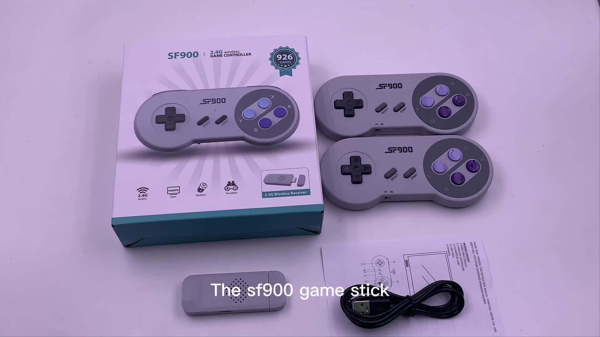 1500 Games Sf900 2.4 Wireless Controller Sf900 Game Stick 4k Ultra Hd ...