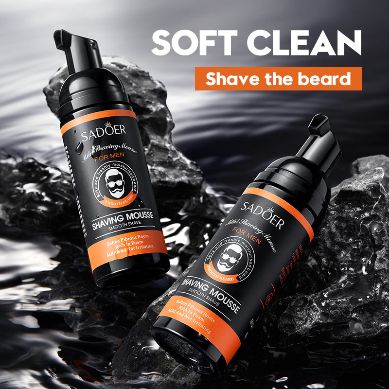 Men Shave Mousse Beard Soften Fibrous Root男士剃须泡沫胡子液值得入手吗？_面部护理套装_淘宝美妆网