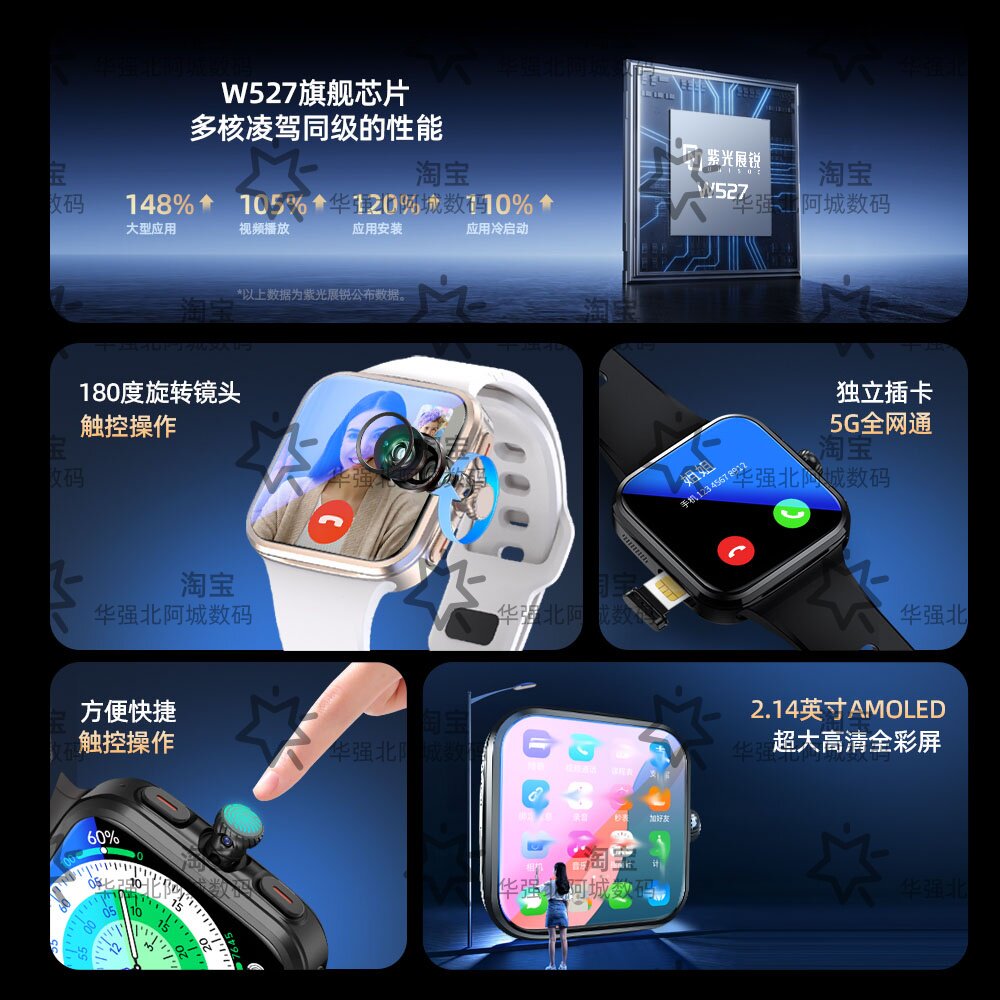 华强北S100智能手表深度拆解：W527芯片与糯米系统的真实能力边界_手机_淘宝数码网