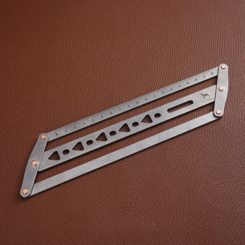革集Geji 皮带辅助定位打孔尺，手工皮革DIY的秘密武器？-缝纫DIY工具套装-淘宝好物网
