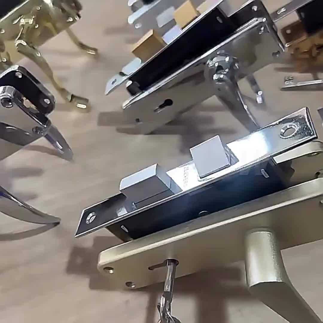 High Security Anti Theft Family 3 Lever Door Lock Chromed 3 Lever ...