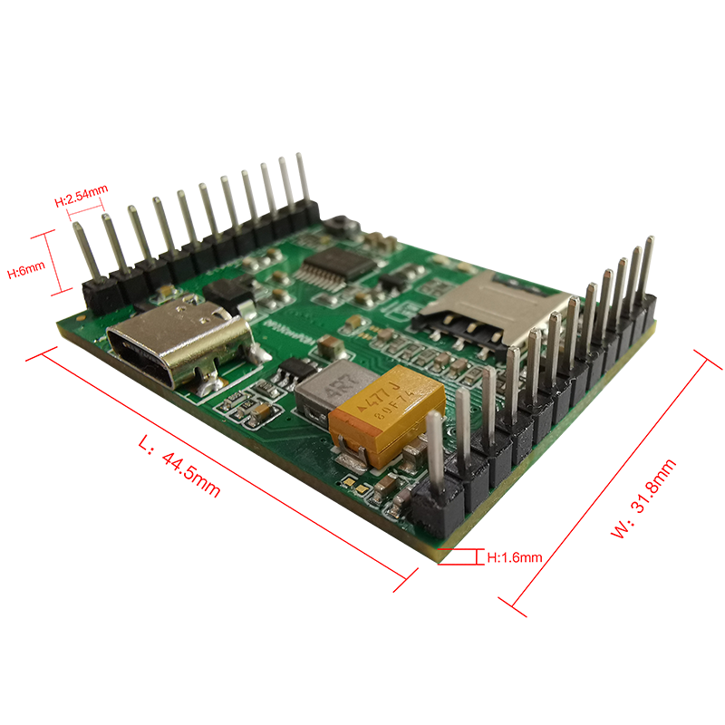 [USD 24.26] Remote EC200N EC200A CAT1 Embedded Pin 4G Module DTU Module ...