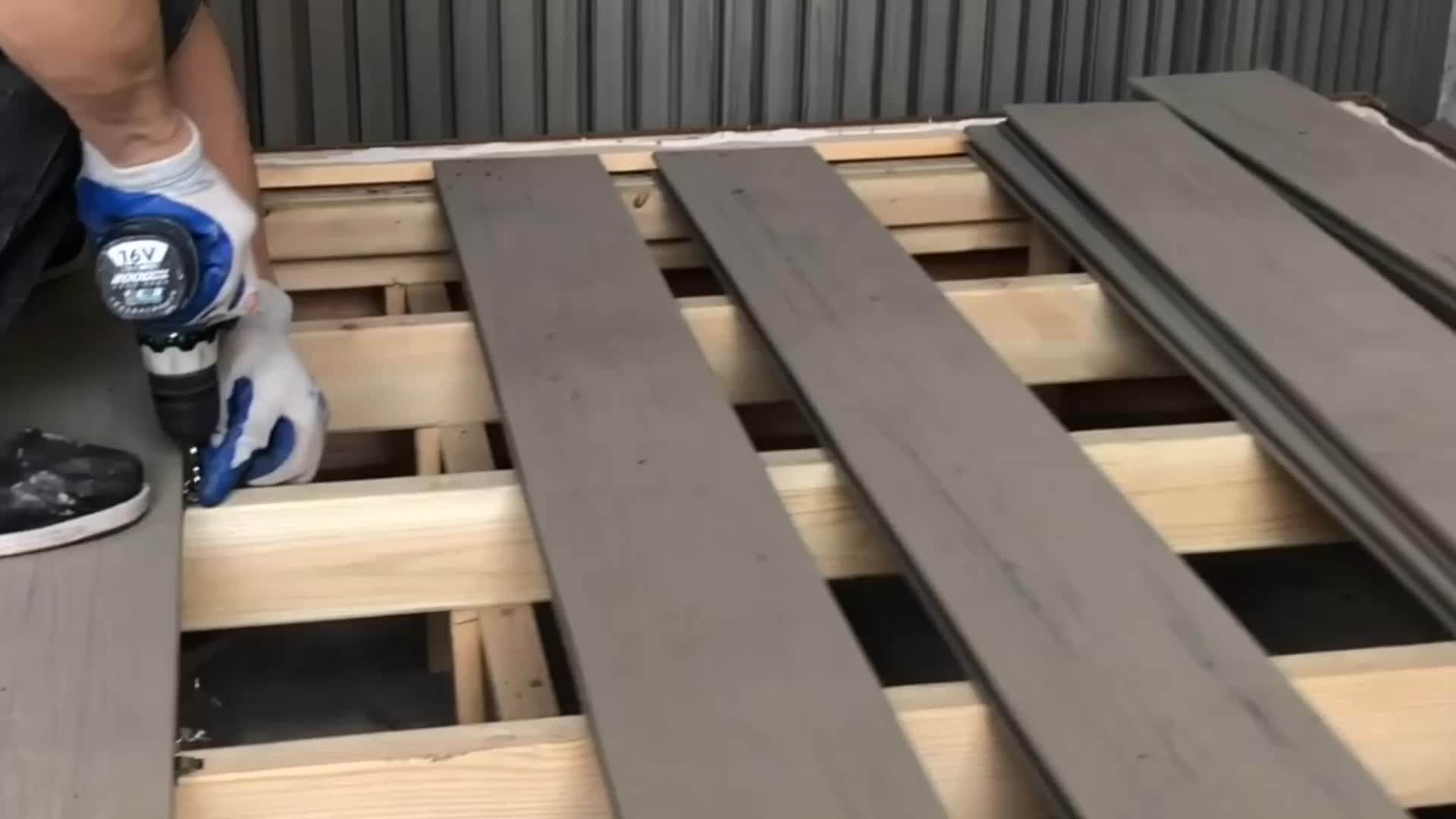 Composite Decking Boards Timber Plastic Decking Grey Black Brown Deck ...