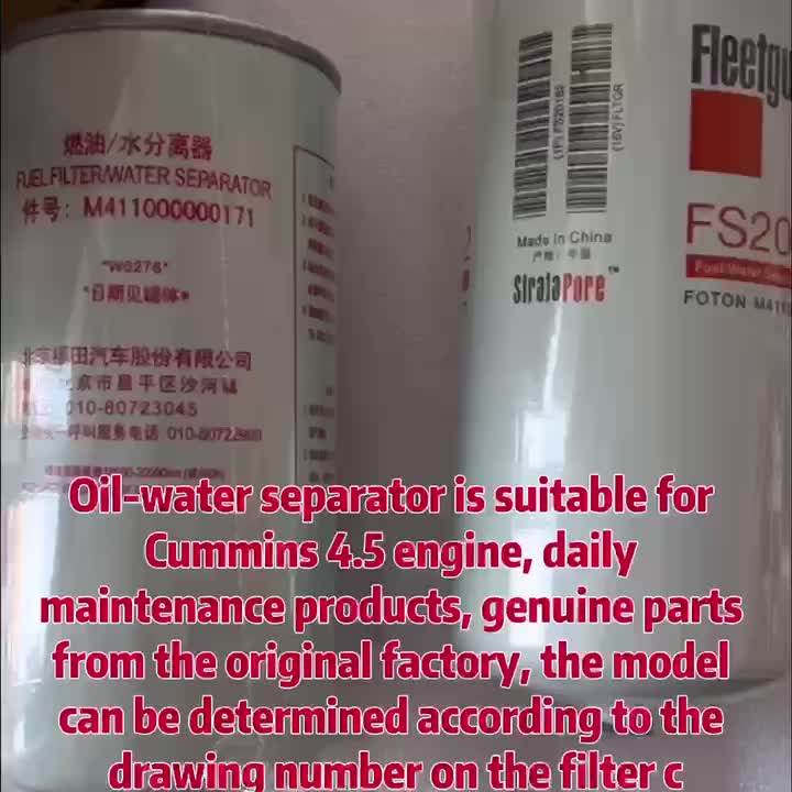 Separador De Agua Para Motor,Filtro De Combustible Fs20182 Para Foton ...
