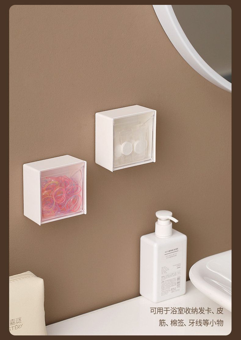 wall-mounted dustproof storage box transparent seamless storage box ...