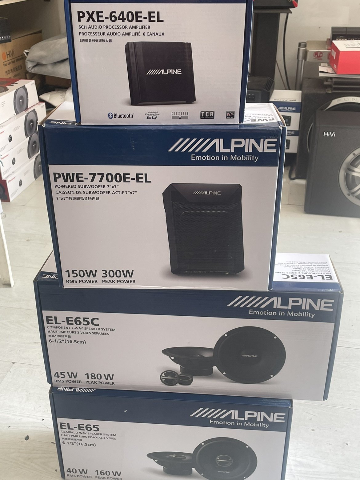 Alpine汽車音響套餐 EL- E65C套裝 E65同軸