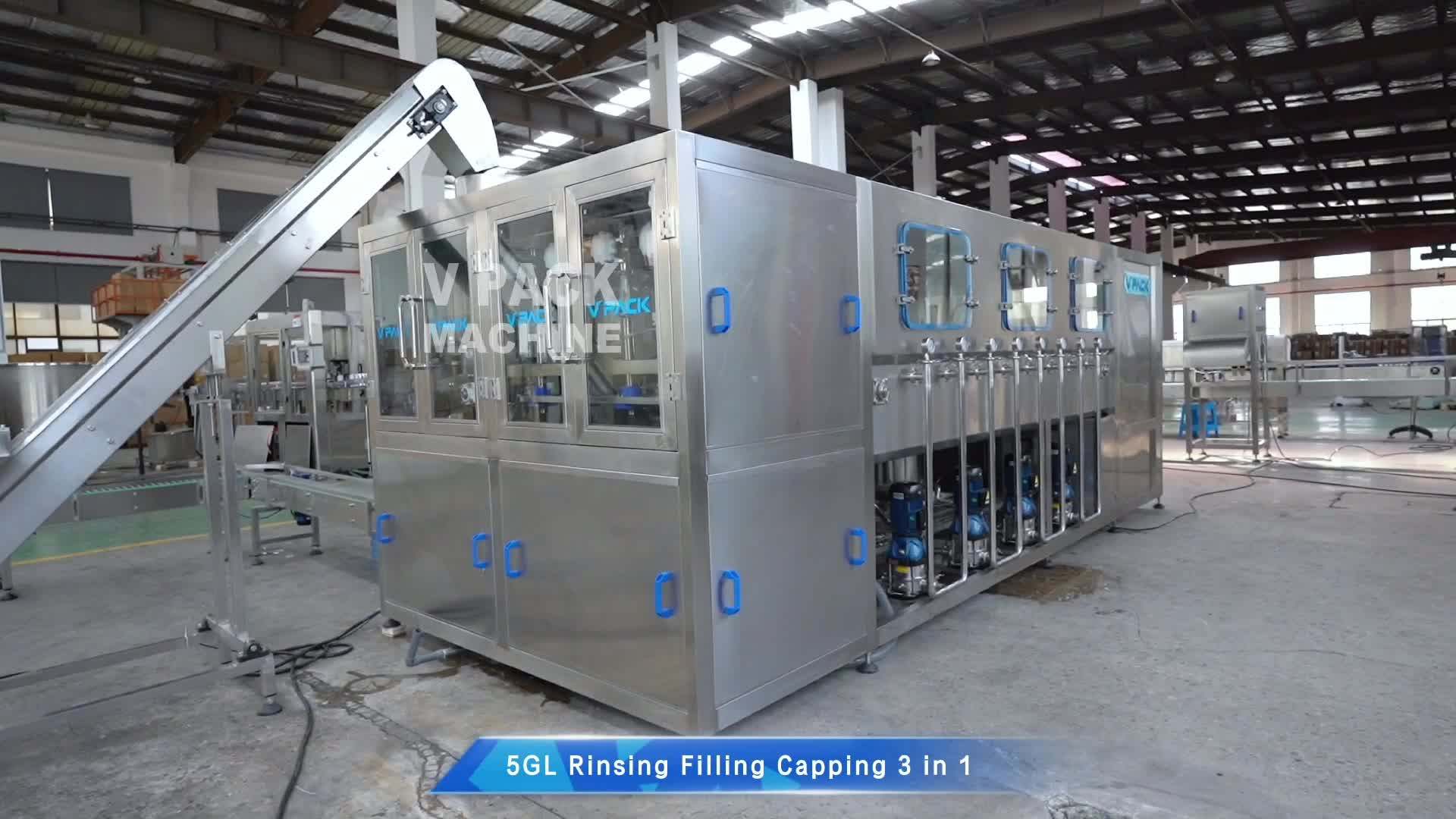 Automatic Bottled 5 Gallon Water Filling Line /20l Bottle Filling ...