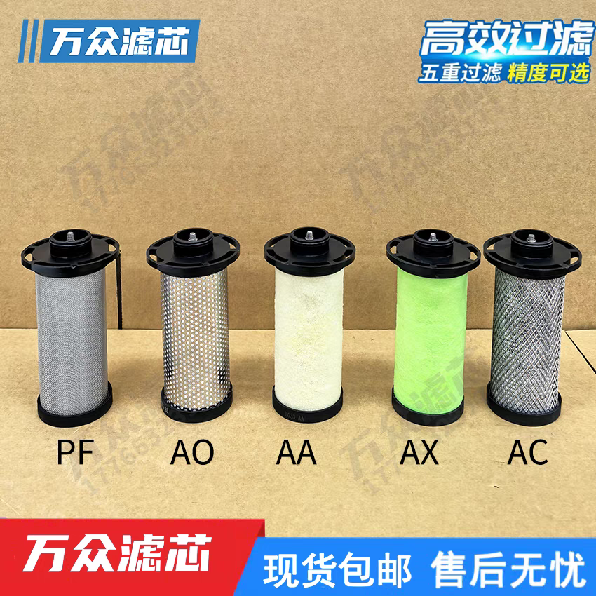 激光切割精密過濾器濾芯E012/025/035/065/085/135/200-PF/AO/AA