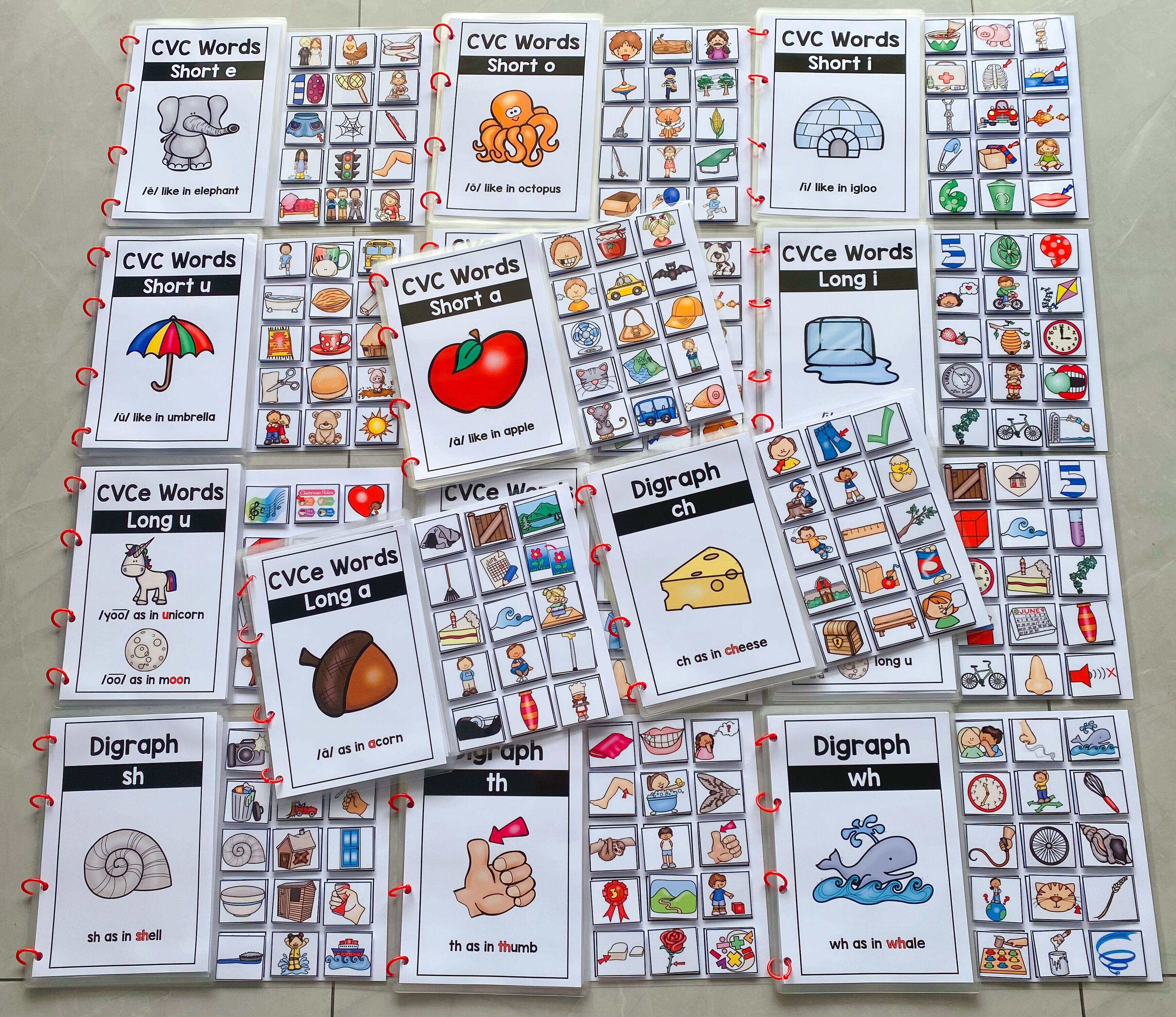 Phonics high-frequency word handmade quiet book diy kit: a fun and ...