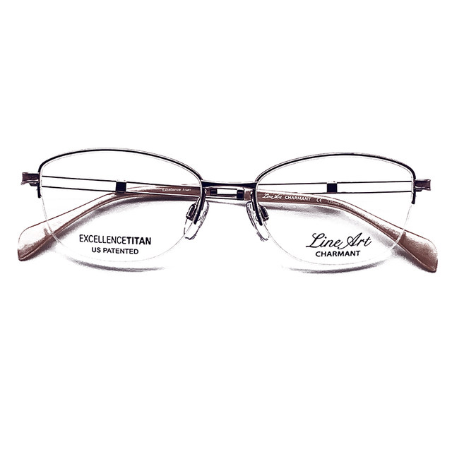 CHARMANT frame Xia Meng Line Titanium Series XL2923 Half Frame Women's ...