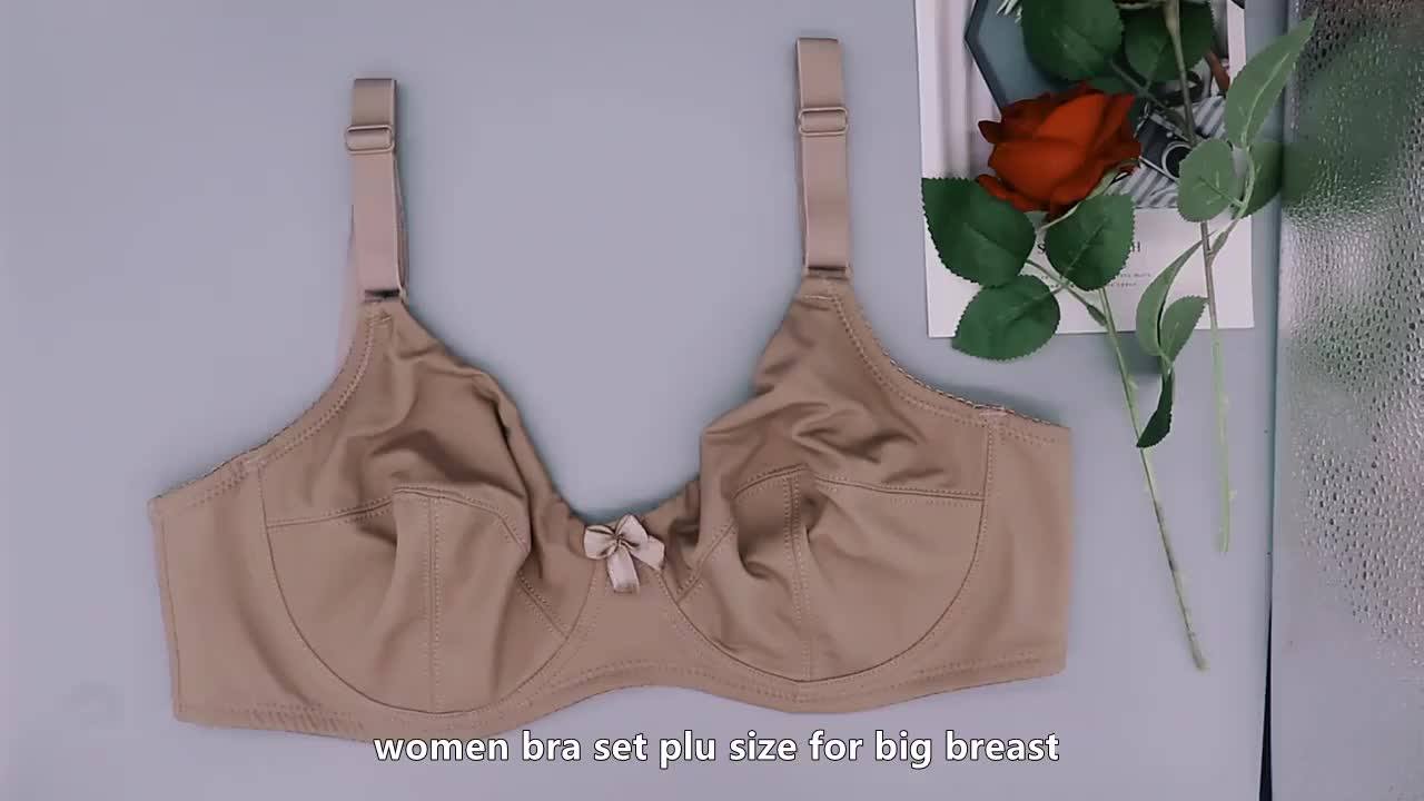 Sexy Fat Female Bra For Plus Size Women Lace Bra And Panty Set Big Cup ...