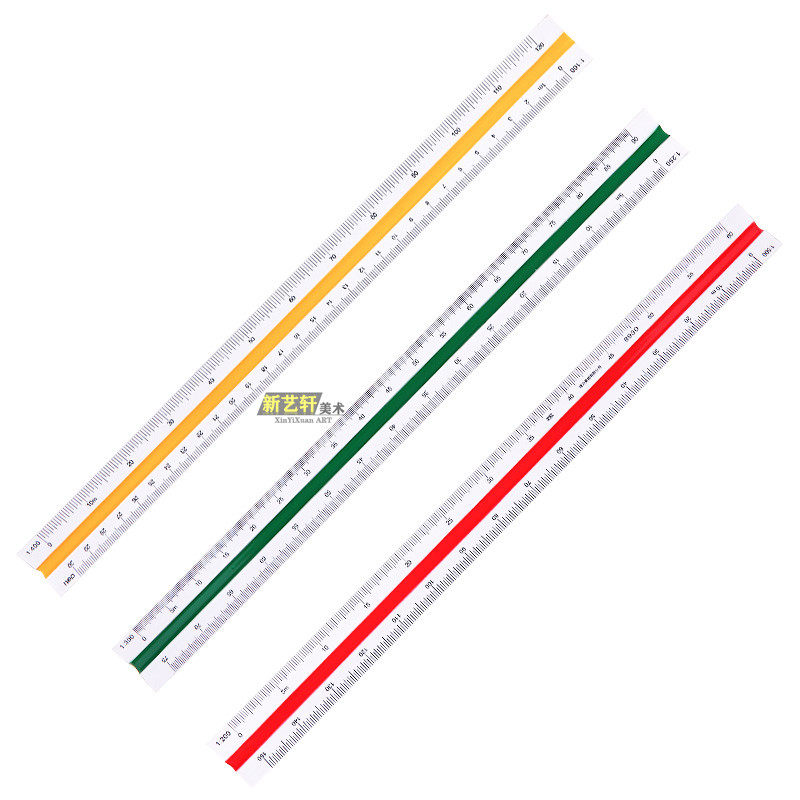 [USD 5.93] Mitsubishi Large Scale Triangle Scale Drawing Tool Meter ...