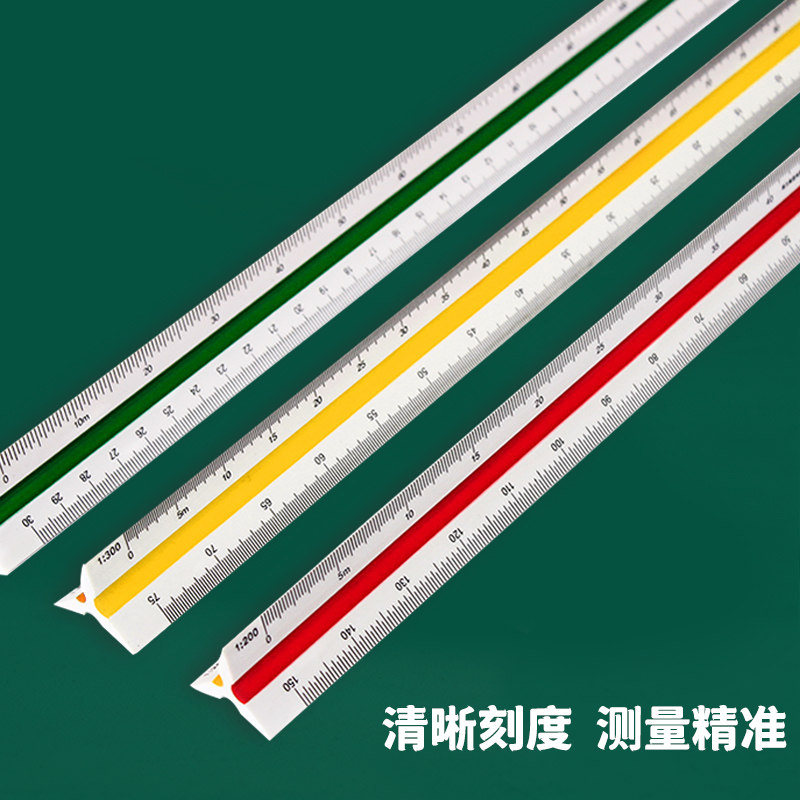 [USD 5.93] Mitsubishi Large Scale Triangle Scale Drawing Tool Meter ...