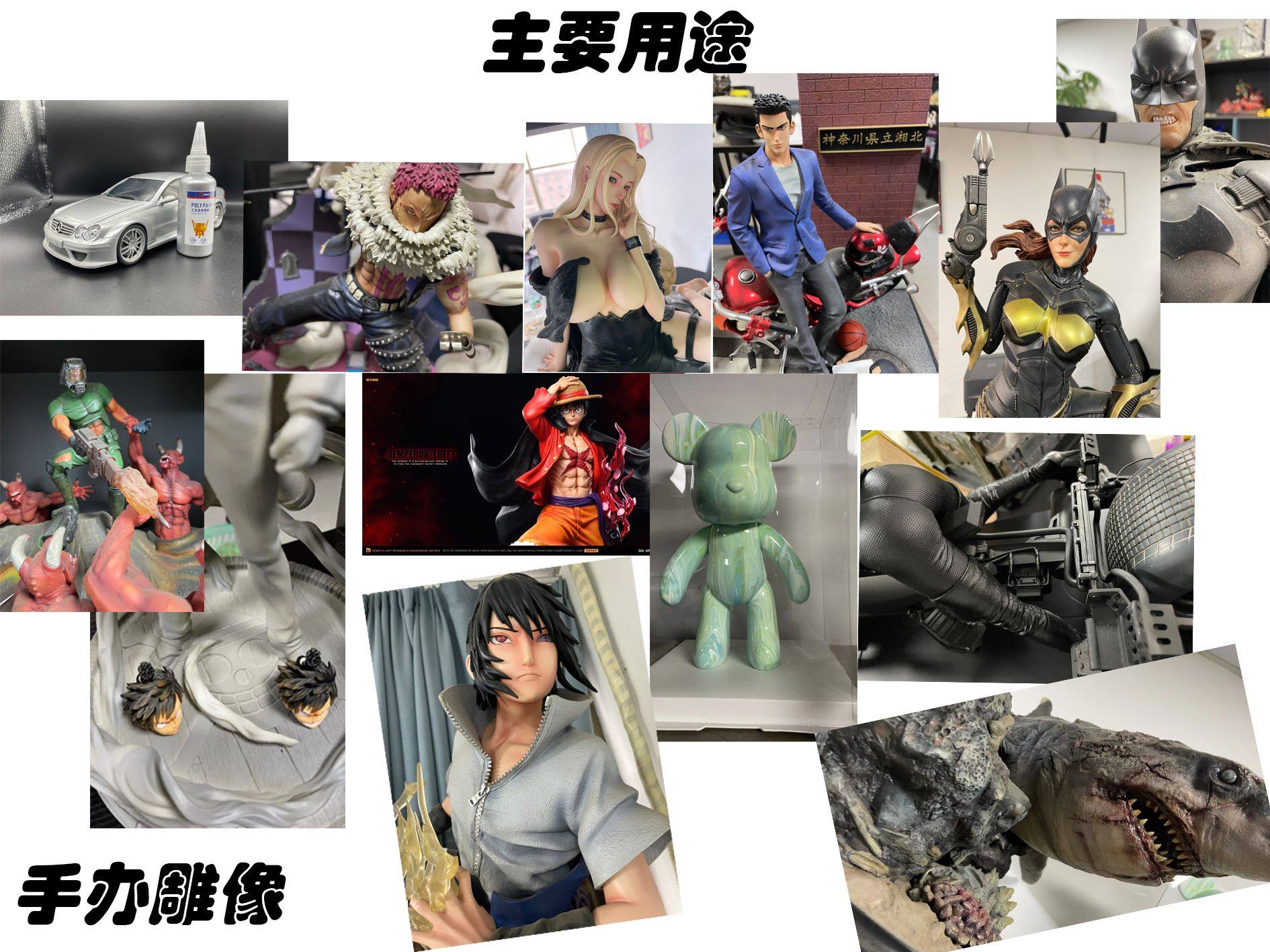 Jiuding Oil-Based Matte Paint Resin Model Gundam Hand-Made Statue Gk ...