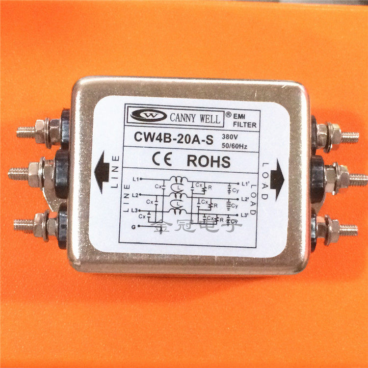 CW4B-20A-S three-phase three-wire power filter Taiwan CANNYWELL CW4B ...