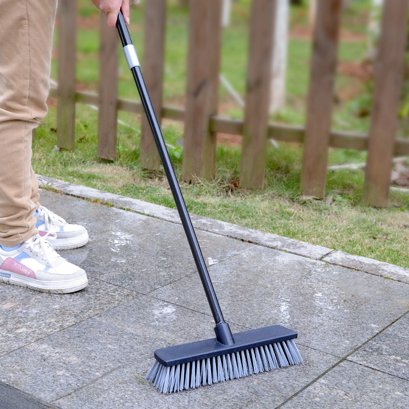 Large bathroom floor brush Telescopic long handle hard brush Tile gap ...