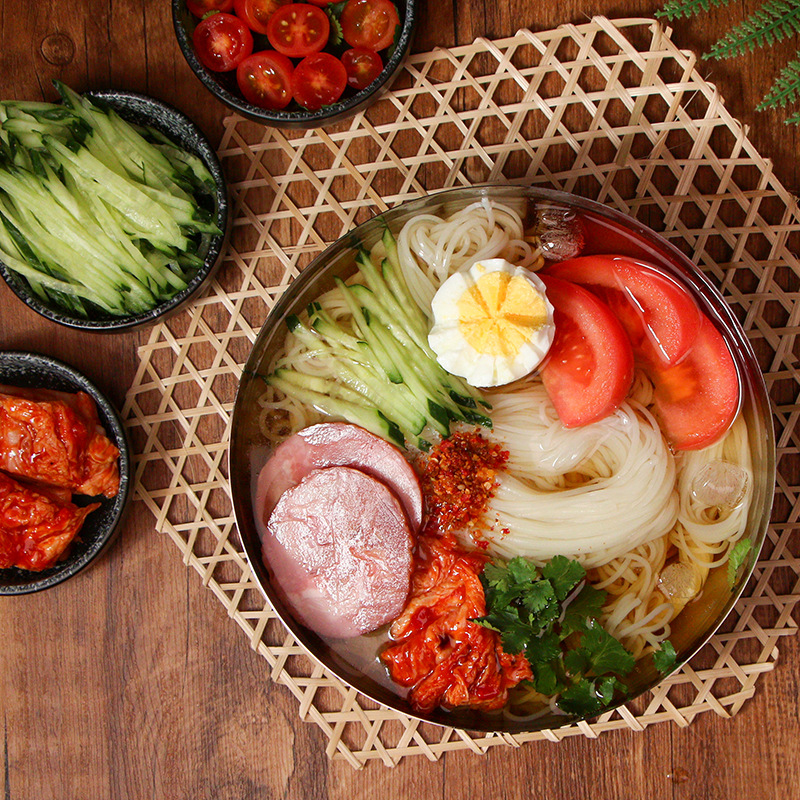 正宗朝鲜族小麦冷面380g/袋 速食东北冷面带汤料 韩式大冷面小吃