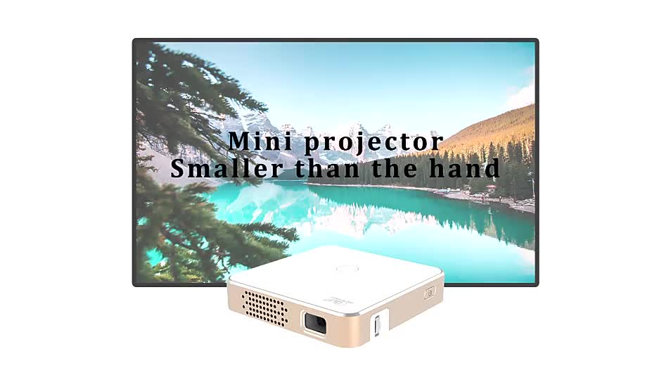Salange P30 Dlp Mini Portable Projector Movie Home Video Beamer Support Built-in Battery Wifi ...